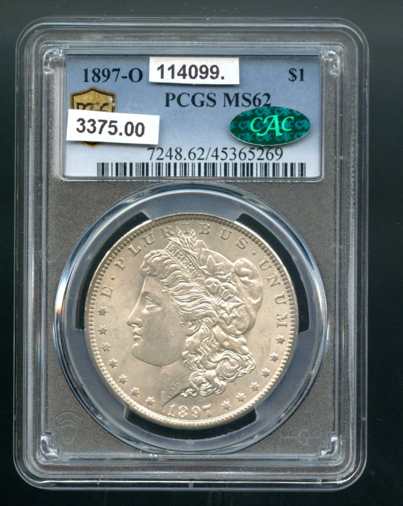 Collectors Corner - 1897-O $1 MS62 PCGS - #62571411